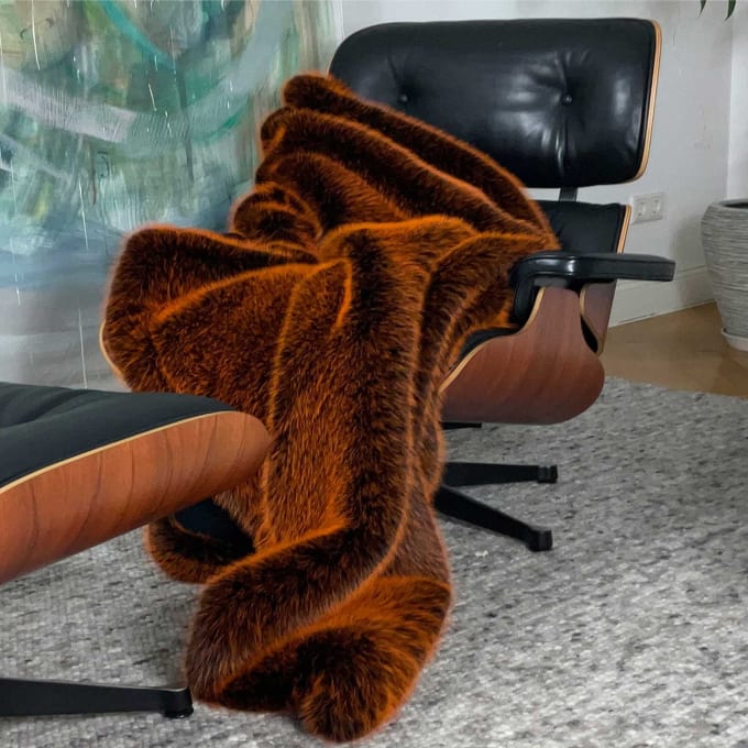 Webpelz Plaid Fancy Fox (Orange) von Carma