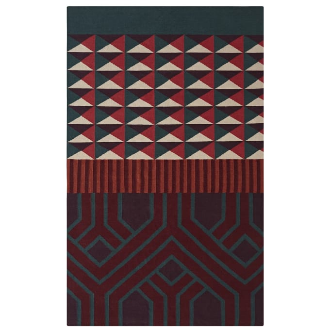 Carpet Ndebele (Red) by GAN Rugs