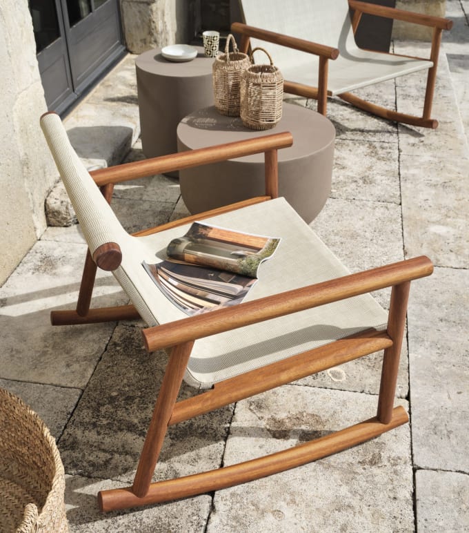 Rocking chair Hashi 09 by Gervasoni Outdoor