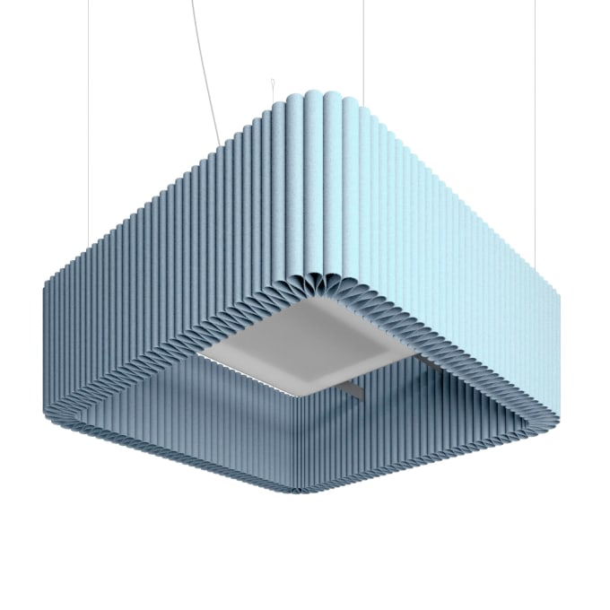 Acoustic element Welle square M (with light) by Hey Sign
