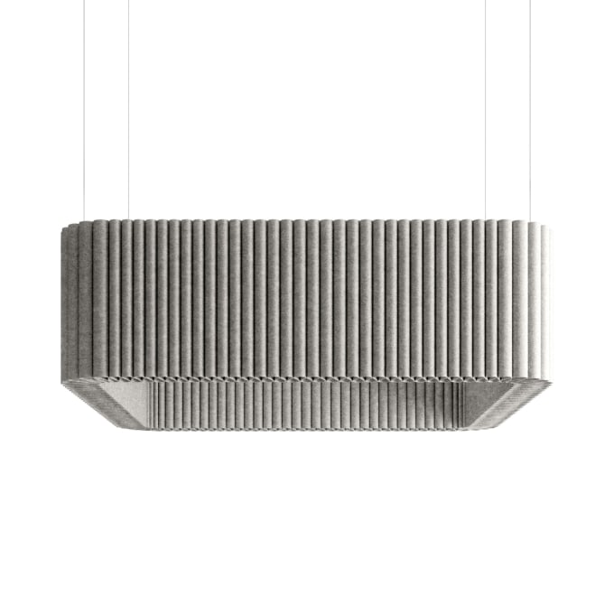 Acoustic element Welle square (without light) by Hey Sign