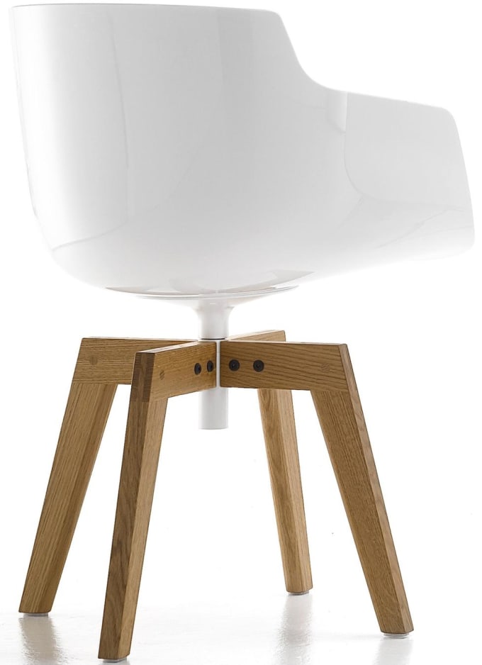 Flow Slim (sans capitonnage en chêne) de MDF Italia