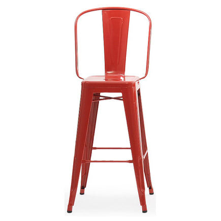 Tolix stool with backrest store
