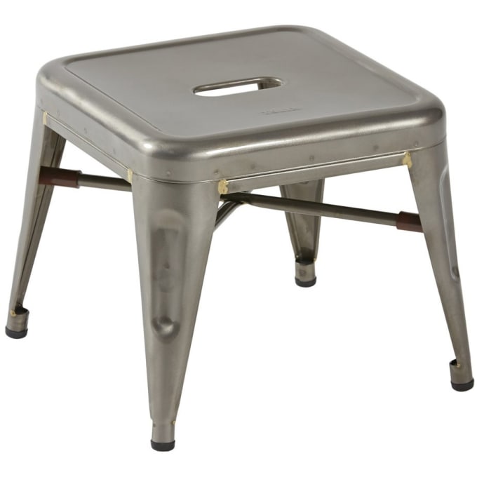 Tolix tabouret H en acier brut
