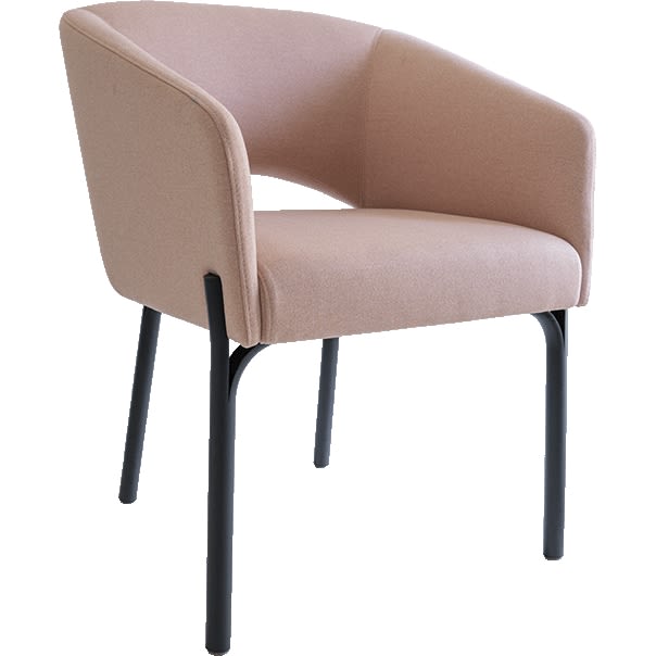 Armchair Libra 298.13 (Steel Legs) from Tonon