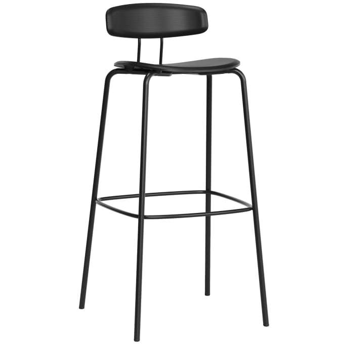 Solid wood chair Okito Ply Bar by Zeitraum