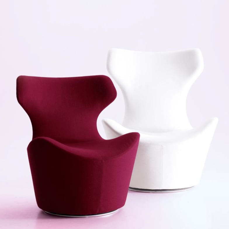 Swivel armchair Piccola Papilio by B&B Italia