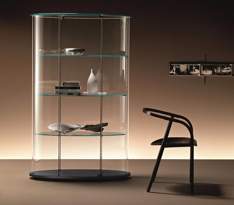 Glass cabinet Palladio uno by Fiam