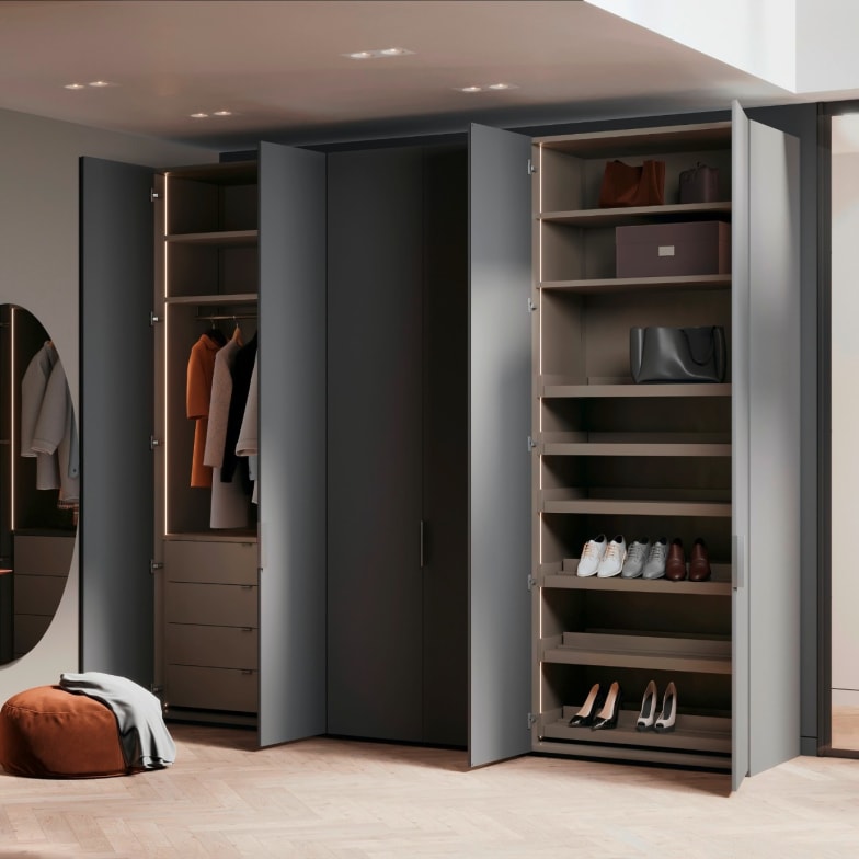 Wardrobe Intaro (Coloured / Height 243cm) by Interlübke