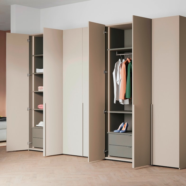 Wardrobe Intaro (Coloured / Height 267cm) by Interlübke