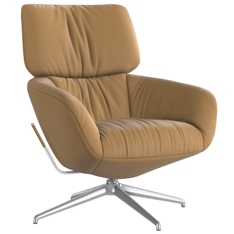 Swivel armchair Lodey Plus (with tilting mechanism) by Leolux