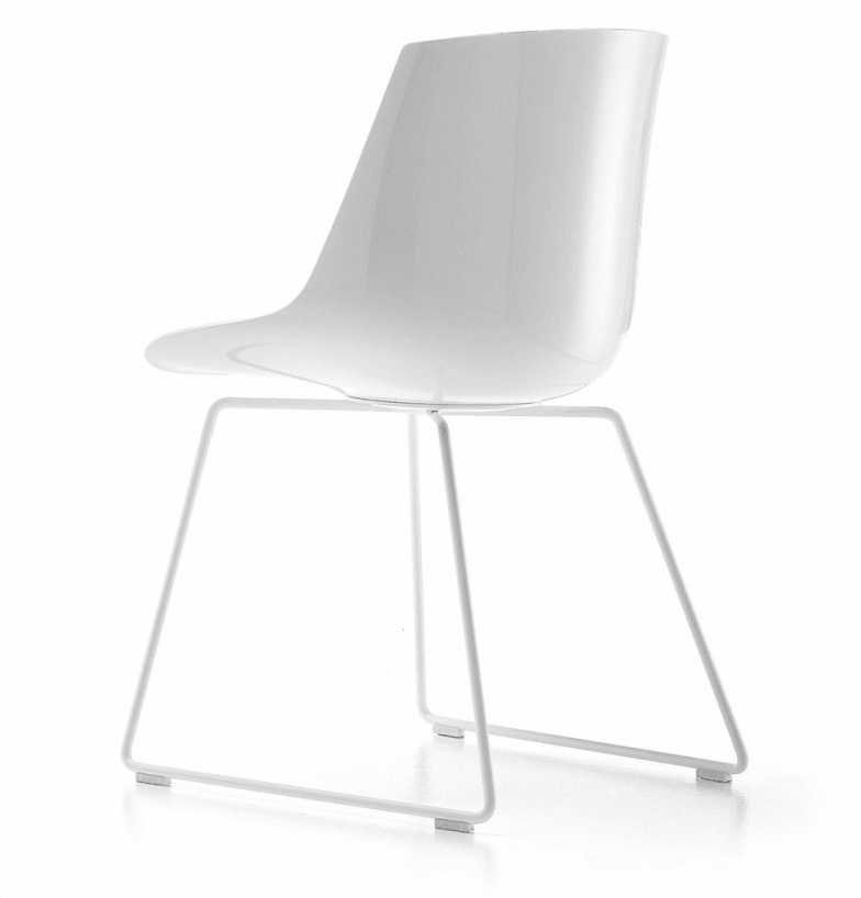 Flow Chair by MDF Italia with skids