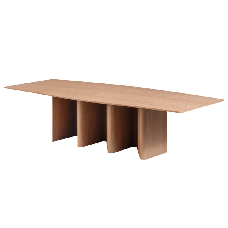 Dining table Nami (Boat-shaped/wood) by Miniforms