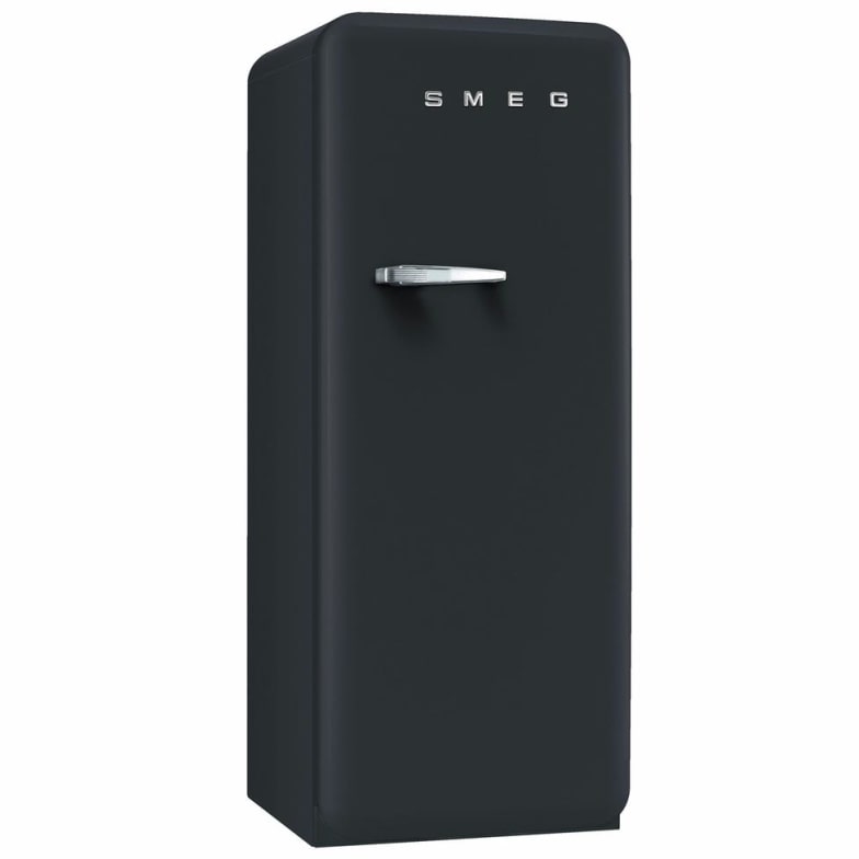 Fab28 Black Velvet refrigerator by Smeg