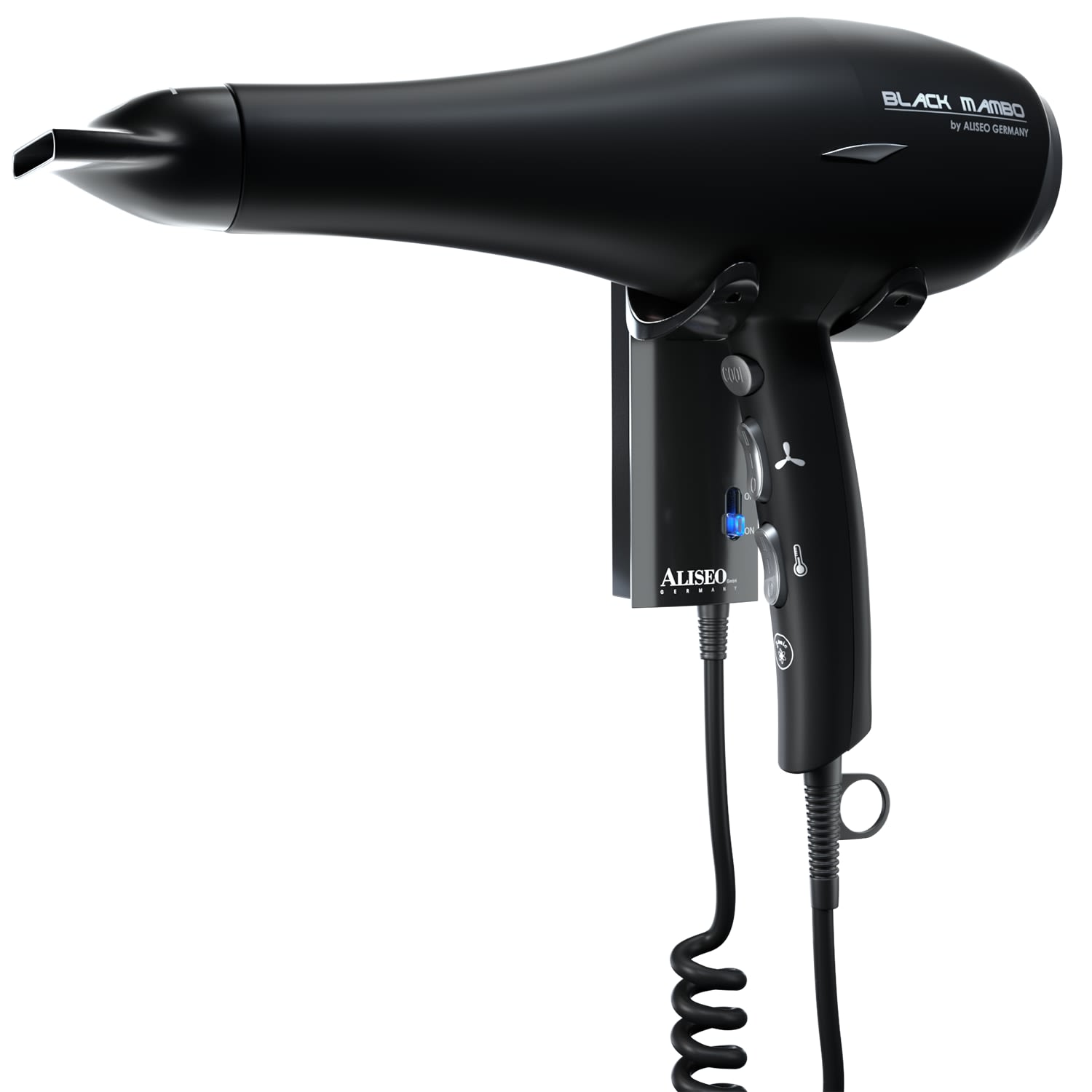 Black Mambo 1875 HANG-UP Haartrockner von Aliseo
