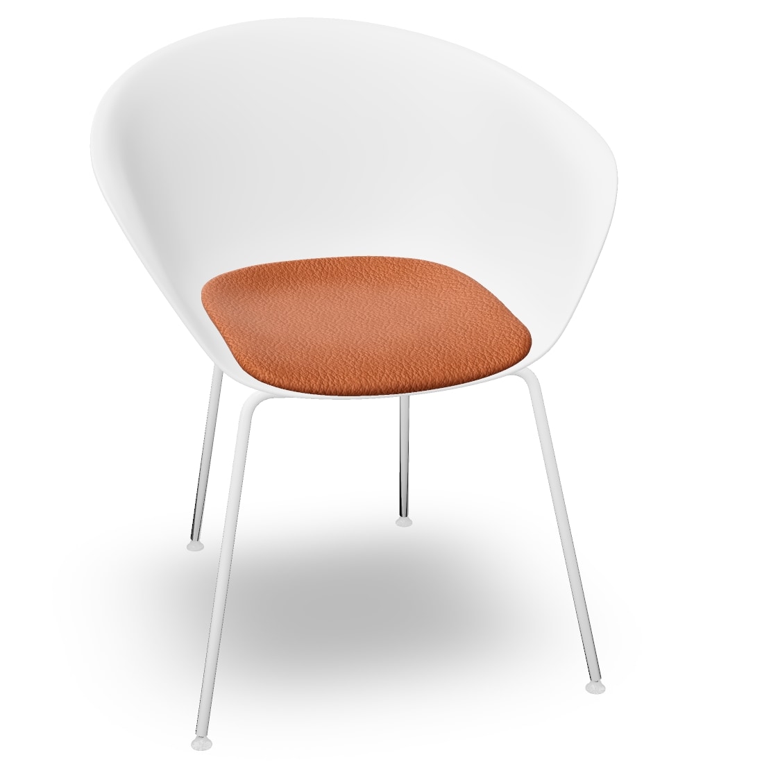Chair Duna 02 with 4-leg frame by Arper