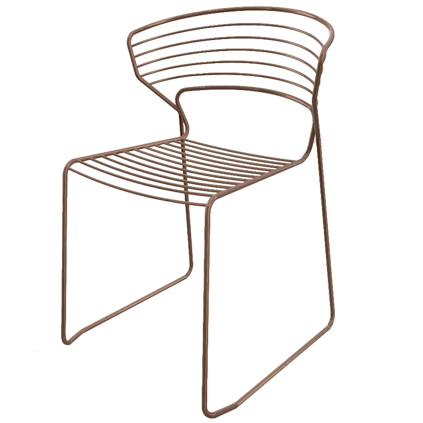 Chaise Koki Wire 635 (Métal) de Desalto