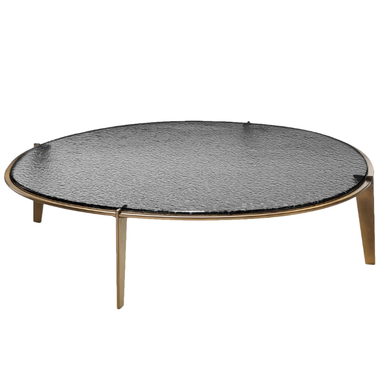 Table basse Halo (verre) de Fiam