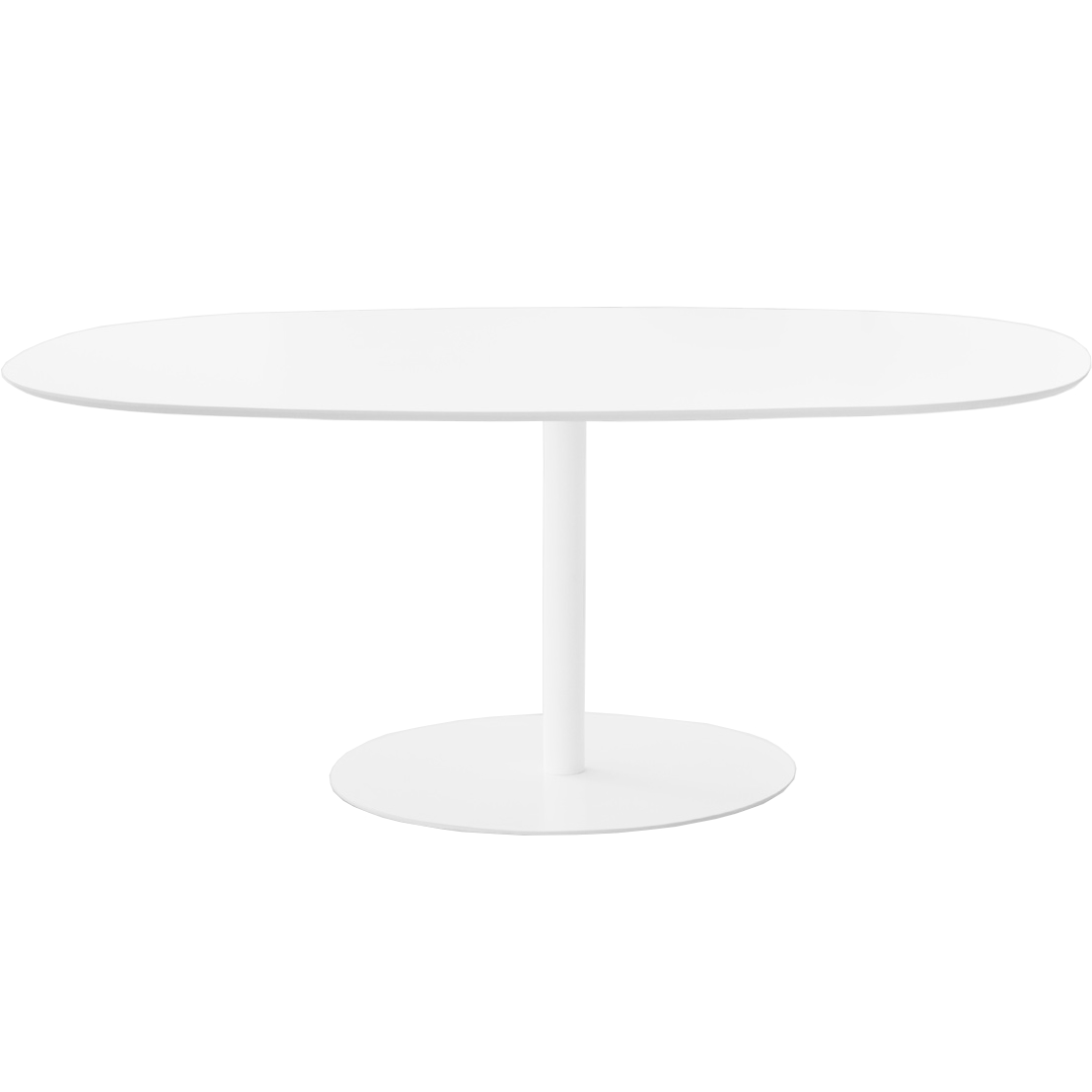 Table Rondo 180x110cm Lacquer Base by Lapalma