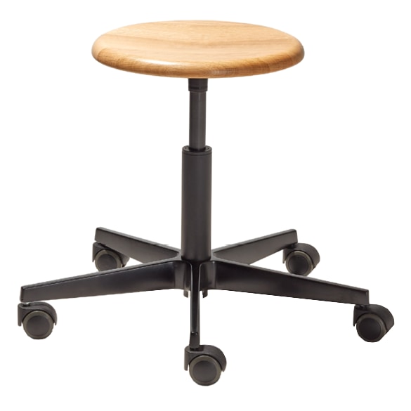 Tabouret pivotant Mr. Round (Bois) de Richard Lampert